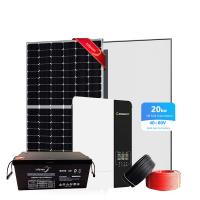 China Full Set Off Grid Solar Energy System Photovoltaic 20KW Lead Acid Battery Pack for sale