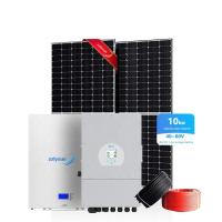 China 10kw hybrid solar system for home  solar system 10kw complete for sale