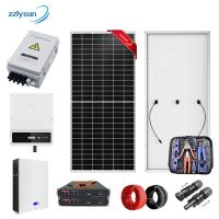 China Hybrid solar inverter 8kw 10kw with lithium battery for home use for sale
