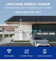China Hybrid solar inverter 8kw 10kw with lithium battery for home use for sale