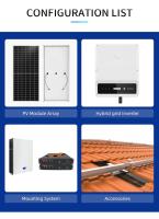 China Solar panel system for home 12kw 15kw hybrid solar system kit for sale