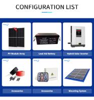 China MPPT Hybrid Solar Power System Mounting Off Grid With Lead Aid Battery for sale