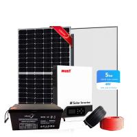 China 3KW 5KW Hybrid Solar Energy System Home Off Grid With Lead Aid Battery for sale