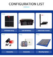China 3KW 5KW Hybrid Solar Energy System Home Off Grid With Lead Aid Battery for sale