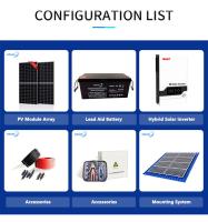 China Hybrid Solar Panel Power System Portable Power Lead Aid Battery Kit 5KW for sale
