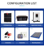 China Hybrid Home Solar Panel Off Grid System Photovoltaic 2KW 3KW 4KW 5KW for sale