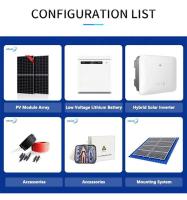 China MPPT Solar Energy Storage System 5KW 6KW 10KW With Hybrid Solar Inverter for sale