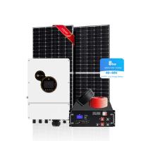 China Home Power 8KW Hybrid Solar System With Cycle Solar Lithium Ion Battery Lifepo4 for sale