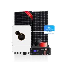 China MPPT Solar Power Hybrid System Lithium Ion Lifepo4 Inverter Solar Panel Kit for sale