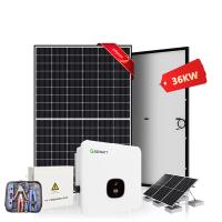 China Complete Solar Panel On Grid System Ground Mounting Photovoltaic 36KW for sale