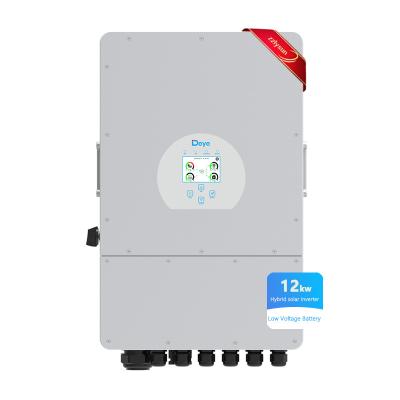 China Competitive price home use 3 phase energy storage system solar hybrid inverter 12kw without battery for sale