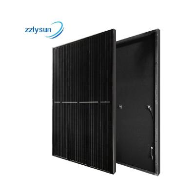 China Hot promotional photovoltaic 400W 410W 415W low price china wholesale half cell black frame mono solar panels for sale