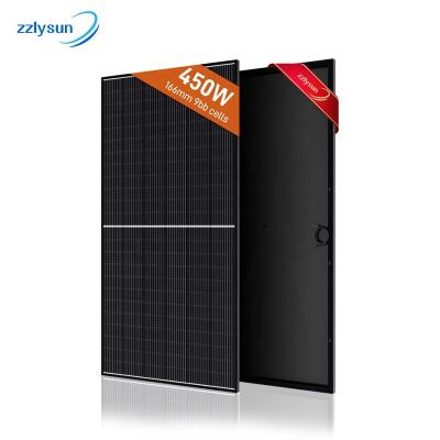 China Low price high efficiency pv module competitive price tile all black camping mono crystalline solar panel for sale