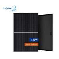 China Professional factory 400W 415W 405W monocrystalline photovoltaic all black mono cells solar panel for home solar power system for sale