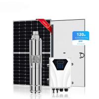 China Deep well Solar pump 200W  500W 750W for deep well dc submersible solar water pump system for irrigation for sale