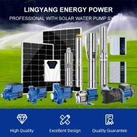 China Hot selling dc brushless motor deep well submersible borehole system solar water pump for garden for sale