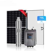 China Complete borehole high performance pumping system deep well solar water pump for agriculture irrigation for sale