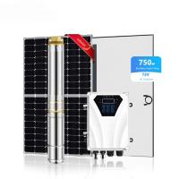 China Cheap price list dc brushless submersible solar power dc72V 1hp 750Wsolar borehole deep well pump for sale