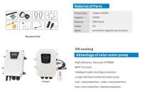 China Cheap price list dc brushless submersible solar power dc72V 1hp 750Wsolar borehole deep well pump for sale