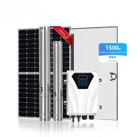 China Brushless Solar Water Pump System 200V DC Borehole Controller 1500W for sale