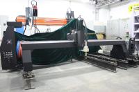 China Black Gantry CNC Profile Cutting Machine 12000mm Oxy Profile Cutter for sale
