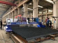 China 3000x6000mm Gantry CNC Plasma Flame Cutting Machine 300A 400A Multi Torch for sale
