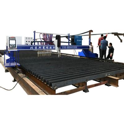 China 10 Gas Torch Gantry Laser Cutter CNC Plasma And Flame Cutting Machine for sale
