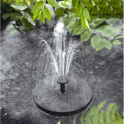 China 3W Solar Water Pump Outdoor Birdbath Fountain 6 Nozzles 70cm Spray Height for sale