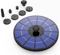 China 3W Solar Water Floating Fountain Pump 7V 100cm Lift for Outdoor Pond Garden for sale