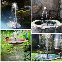 China 3W Solar Water Floating Fountain Pump 7V 100cm Lift for Outdoor Pond Garden for sale