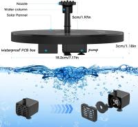 China 3W Solar Water Floating Fountain Pump 7V 100cm Lift for Outdoor Pond Garden for sale