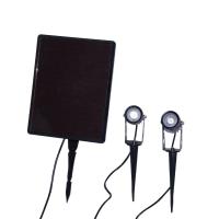 China Outdoor Solar Spotlights Set of 2 5W 2000mAh IP65 Waterproof Landscape Lighting for sale
