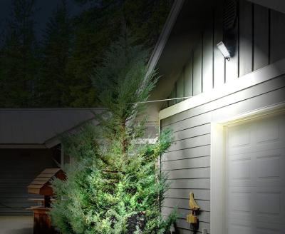China 200 Lumens Solar Flood Light 28LED 6000K Outdoor Wall Mounted Auto On Off for sale