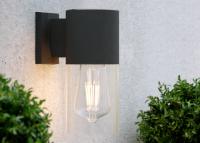 China Vintage Solar Garden Wall Lantern IP55 Anthracite Outdoor Light 12Hr 2000mAh for sale