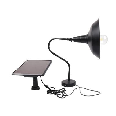 China Gooseneck Solar Wall Light 200 Lumens IP44 Outdoor LED Barn Light with 5V 5W Panel for sale