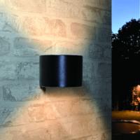China Outdoor Solar Up Down Wall Light SMD LED 1200mAh Aluminum Garden for sale