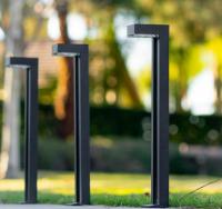 China Solar Bollard Light 600mm Aluminum IP65 50 Lumens Auto On Off for Garden Pathway for sale