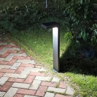 China Aluminum Solar Post Light 5V 1.5W 2000mAh Outdoor Driveway Garden Lamp for sale