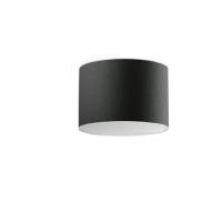 China Round Anthracite Solar Powered Outdoor Wall Light 6000K 20 Lumens Aluminum Patio Lamp for sale