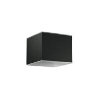China Cube Solar Powered Garden Wall Light Matte Black 2700K 20 Lumens Rechargeable for sale