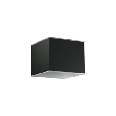 China Cube Solar Powered Garden Wall Light Matte Black 2700K 20 Lumens Rechargeable for sale