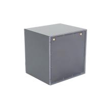 China Cube Solar Powered Garden Wall Light Matte Black 2700K 20 Lumens Rechargeable for sale