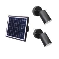 China IP65 Solar Wall Light Stainless Steel 200 Lumens Outdoor LED Wall Lamp 5V 5W for sale