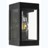 China Traditional Solar Garden Wall Lights 5V 2W Black Outdoor Solar Lanterns for sale