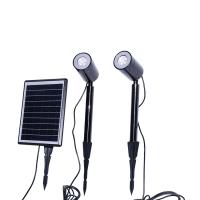 China Solar Landscape Spotlights 5V 5W IP55 Outdoor Garden Yard Lighting with 6000mAh Battery for sale