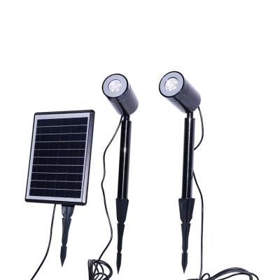 China Solar Landscape Spotlights 5V 5W IP55 Outdoor Garden Yard Lighting with 6000mAh Battery for sale