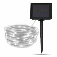 China Waterproof Solar LED Strip Lights 2V 100mA IP67 Flexible Cold White 100LED for sale