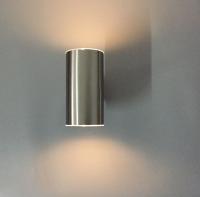 China Stainless Steel Solar Up Down Wall Light 15 Lumen SMD LED Outdoor IP65 for sale