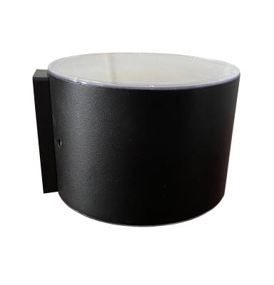 China Black Aluminum Solar Wall Sconce Up Down Light IP65 Outdoor Patio 15 Lumens for sale