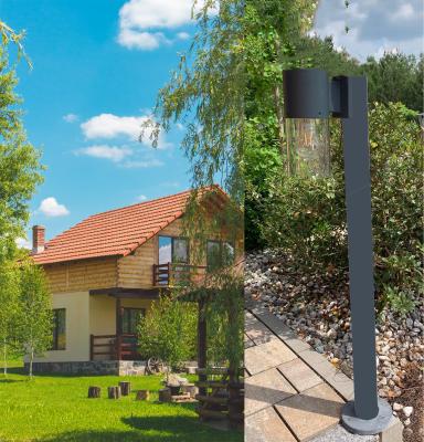 China Solar Pathway Bollard Light 80cm High Bright Waterproof Auto Dusk to Dawn Sensor for sale